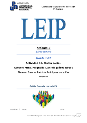 Leip modulo 3 - modulo 3 - UPN - Studocu