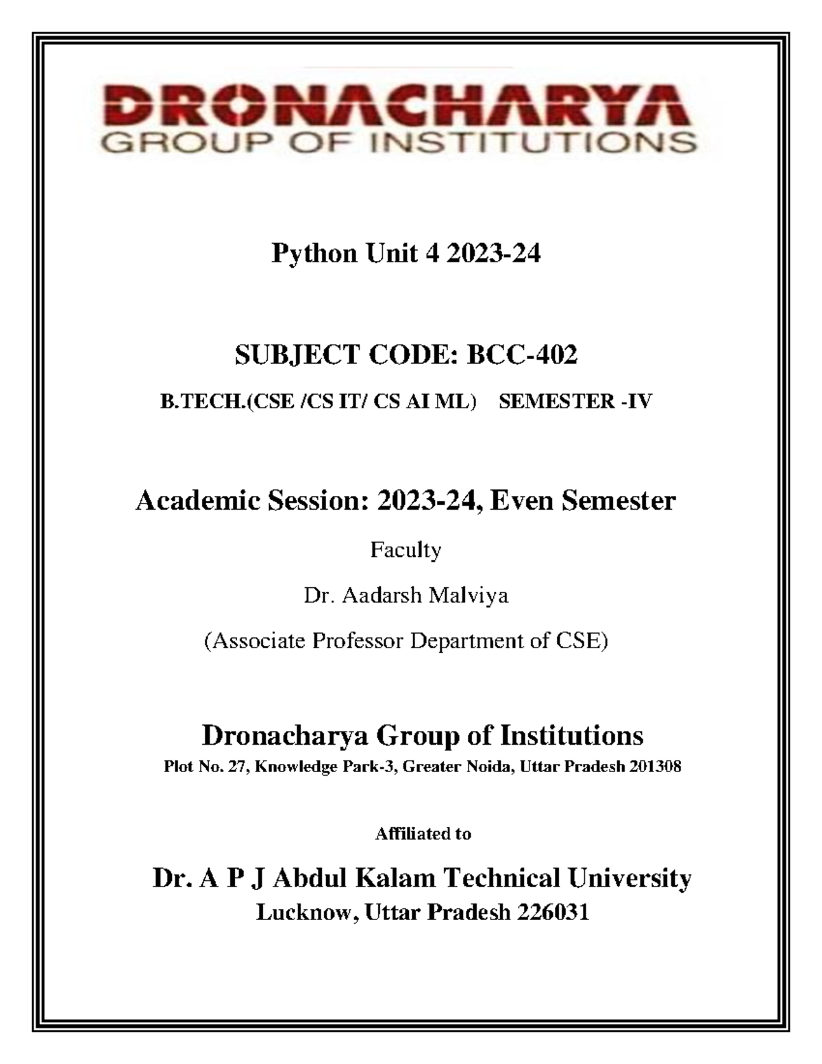 Python Unit 4 Notes BCC - Essentials of File Operations & GUI - Studocu