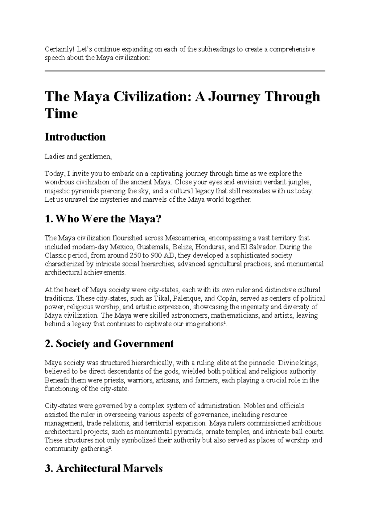 Maya Civilization Overview: Ancient Maya Assignment Insights - Studocu