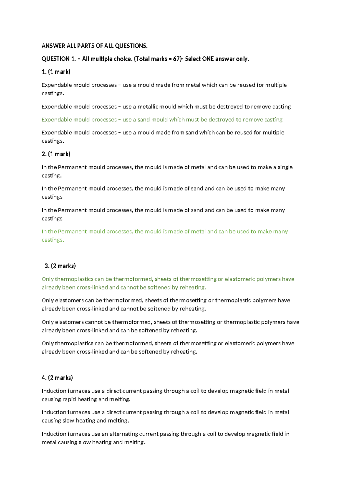 EG182 Example Exam Questions and Answers - Studocu