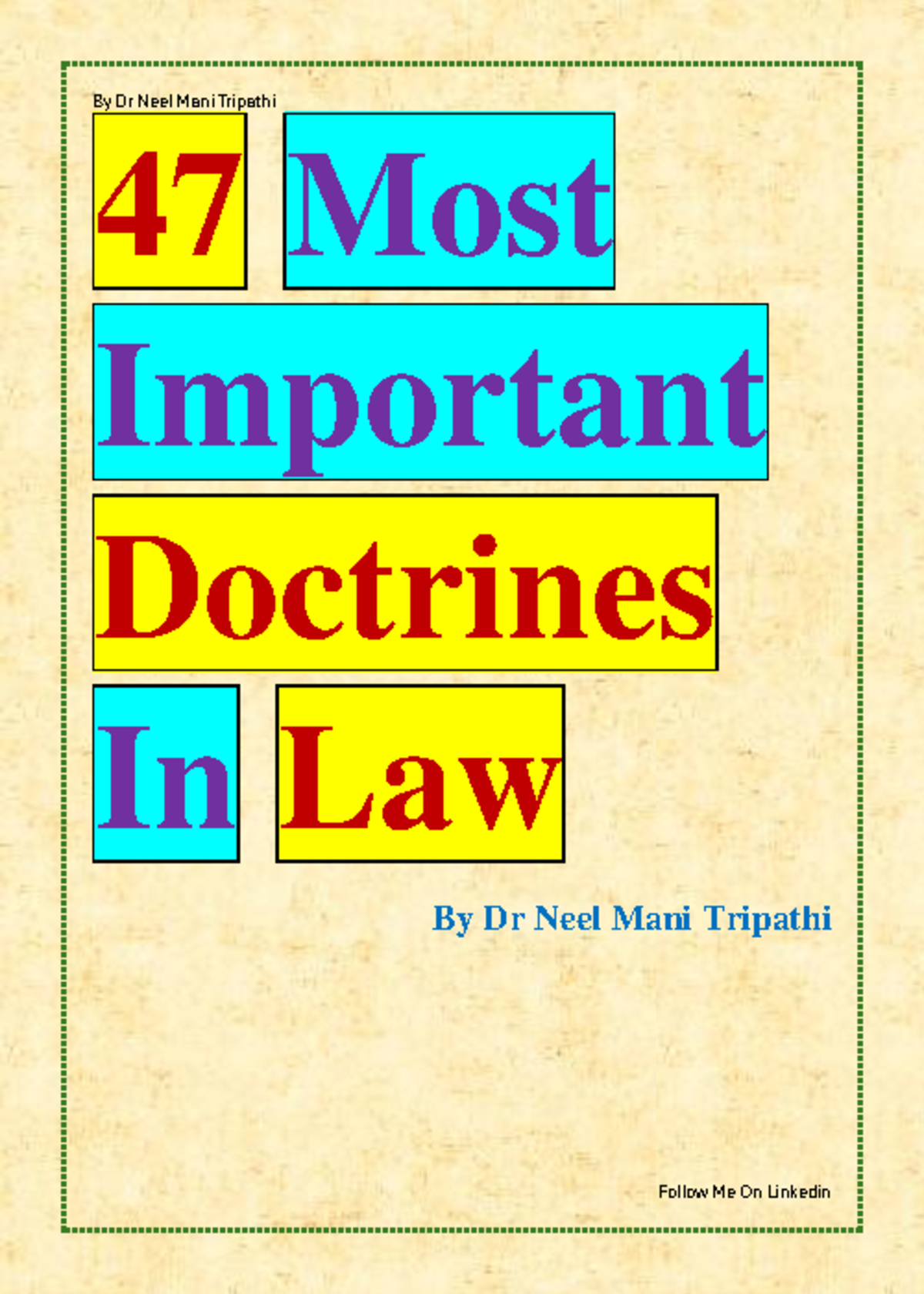 47 Key Legal Doctrines: Overview and Insights for Law Students - Studocu