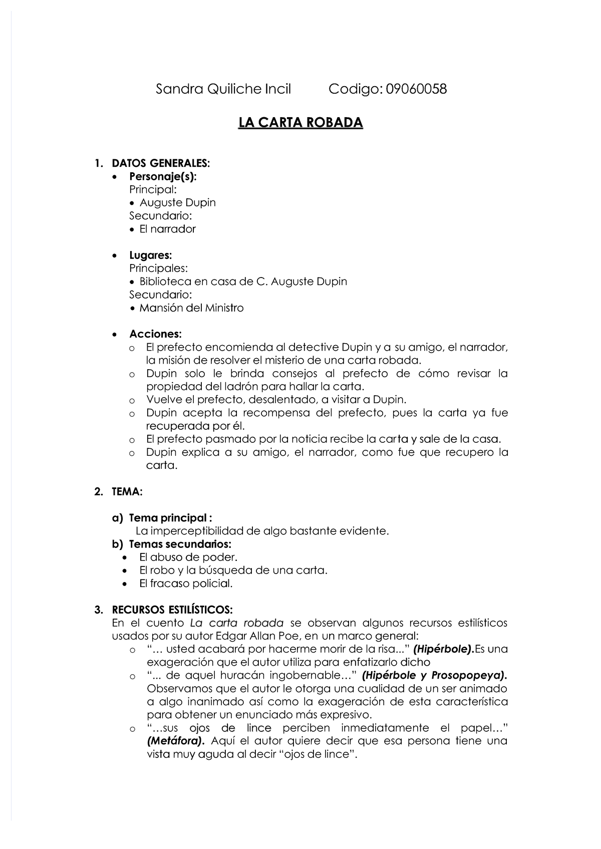La Carta Robada, Resumen y análisis del libro de Edgar Allan Poe ...