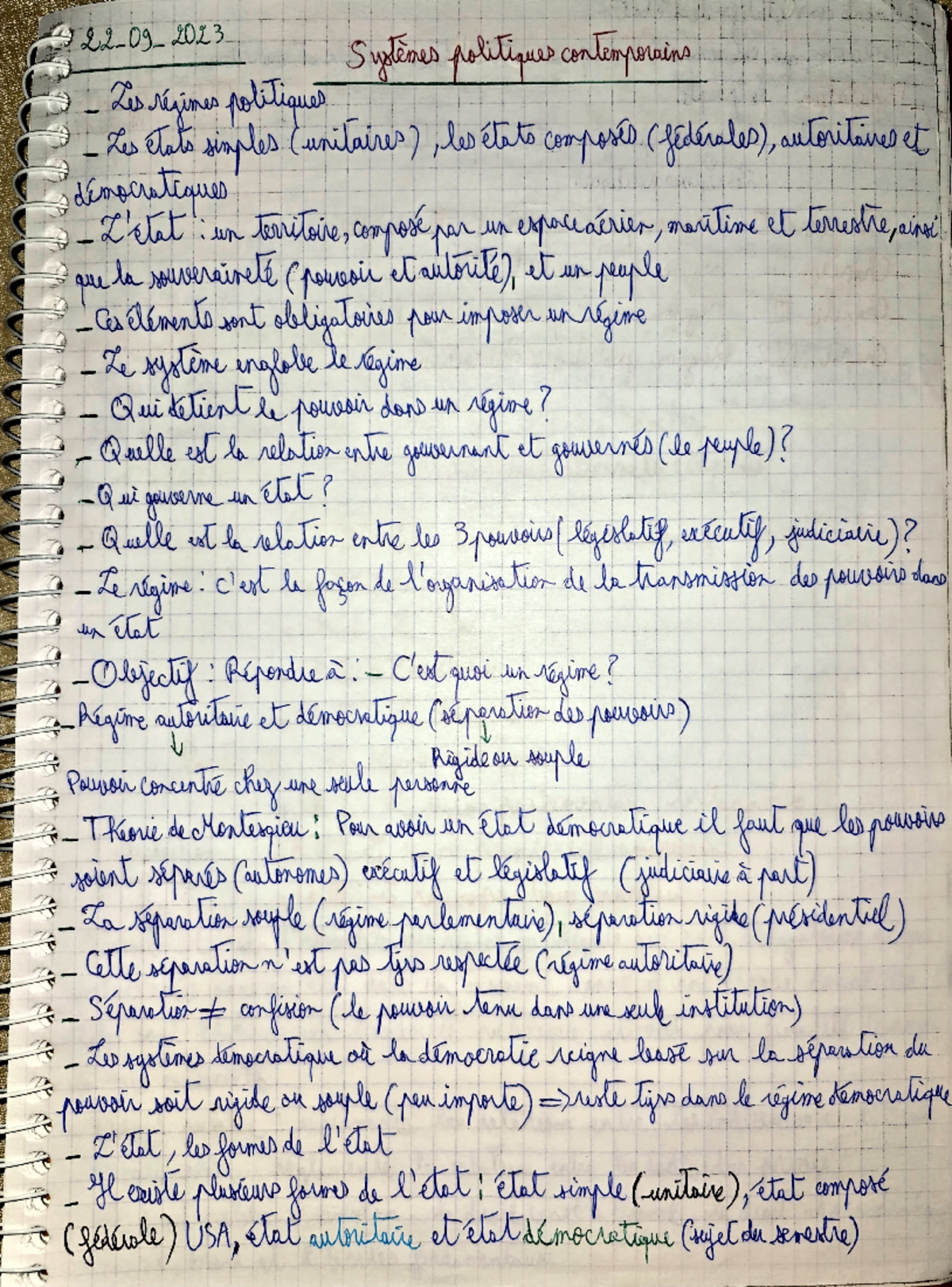 Étude des Régimes Politiques Contemporains - Cours Système Politique ...