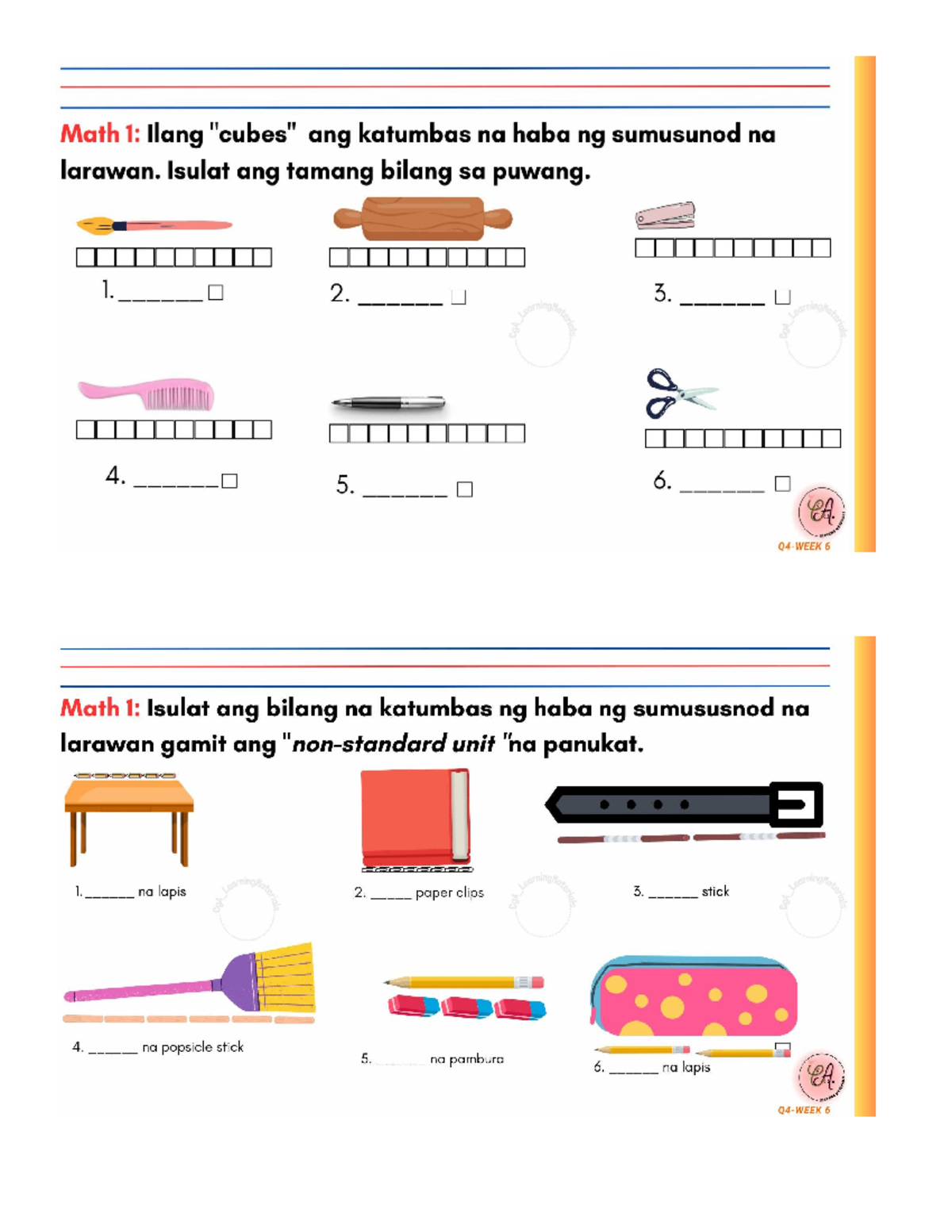 Worksheets for Grade 1: Math and AP Activities - Studocu