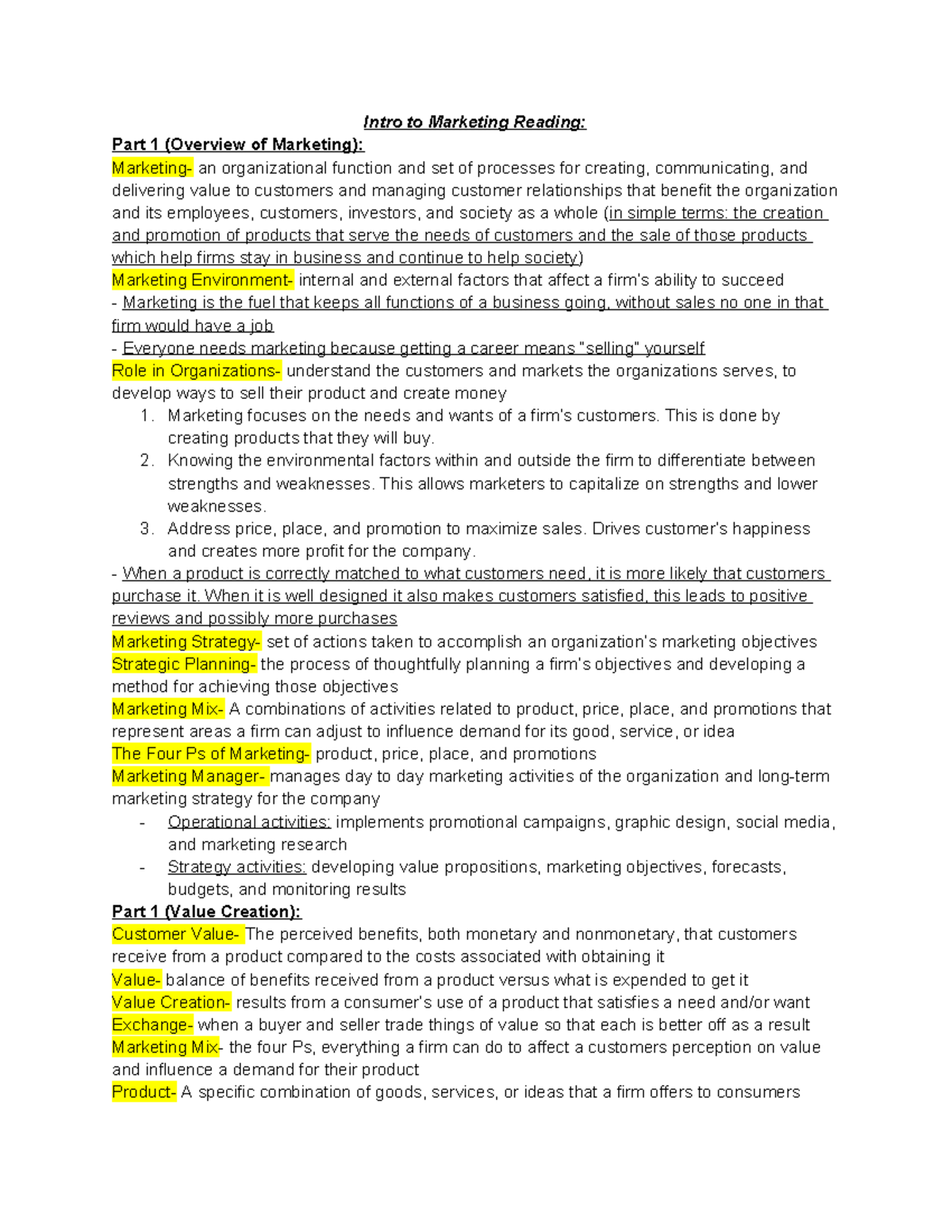 Introduction to Marketing: Key Concepts and Sustainable Practices ...