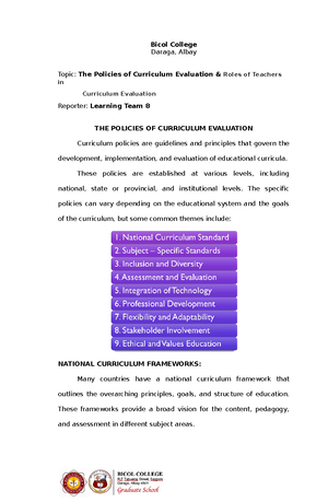 Prog Eval Proj Plan Report Chapter 8 and 9 Desalisa - Corner J. Rizal & Tabuena Sts. Sagpon ...