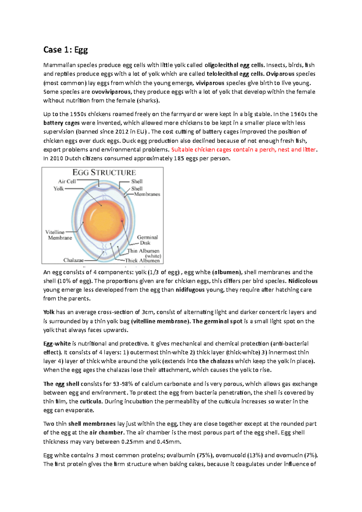YAS Biology of Domestic Animals Exam 1: Key Insights on Eggs and Meat ...