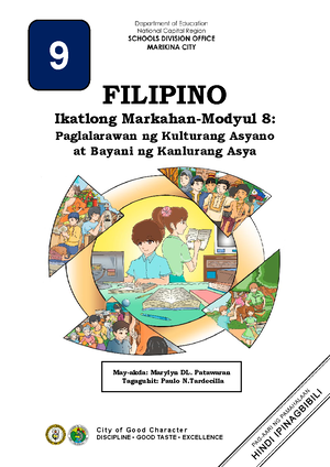 Q3 Filipino 10 Module 4 - Filipino Ikatlong Markahan Sariling Linangan ...