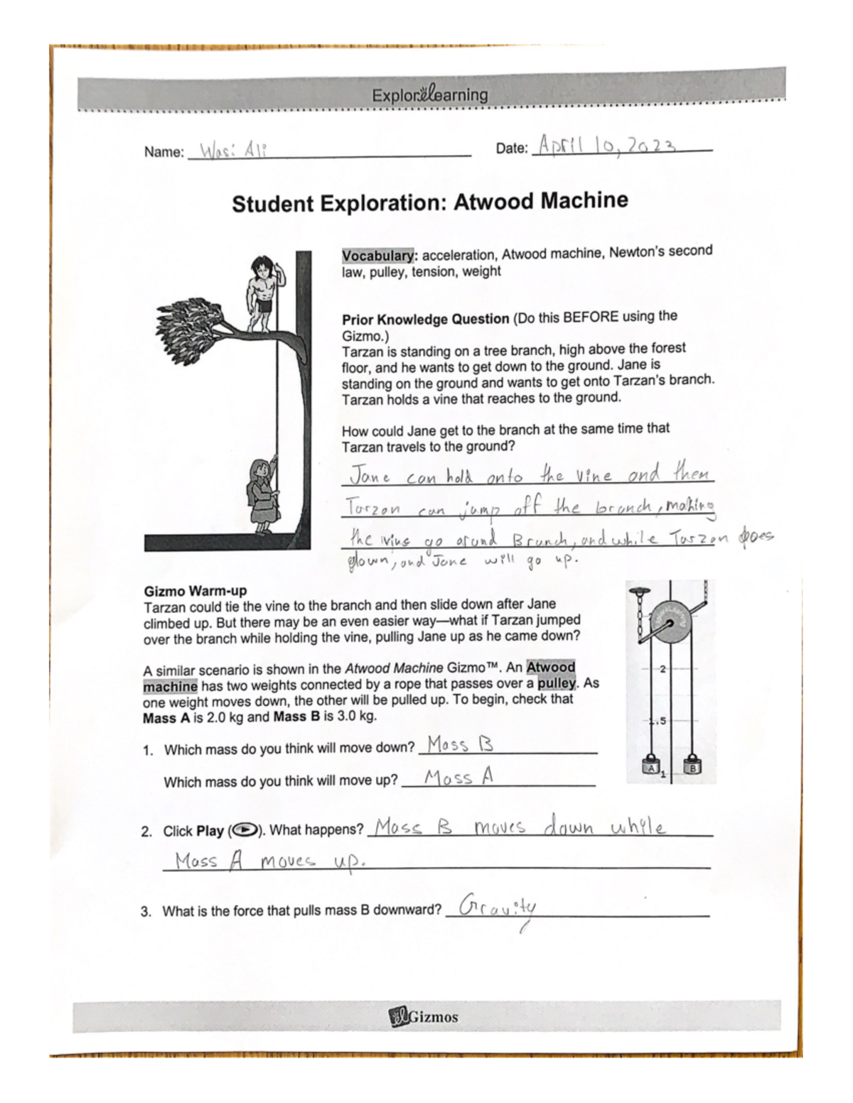 Atwood Machine Lab: Experimental Analysis and Findings - Studocu