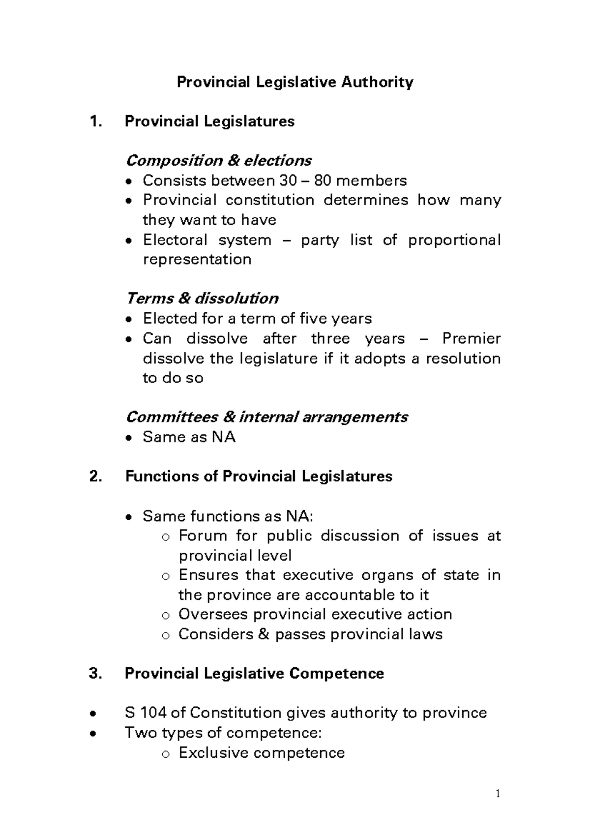 Chapter 9 - The Executive Authority - National Sphere - Government ...