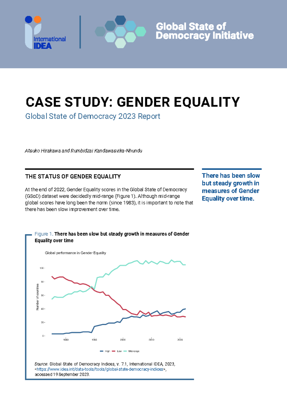 Case study gender equality gsod 2023 report - Atsuko Hirakawa and ...