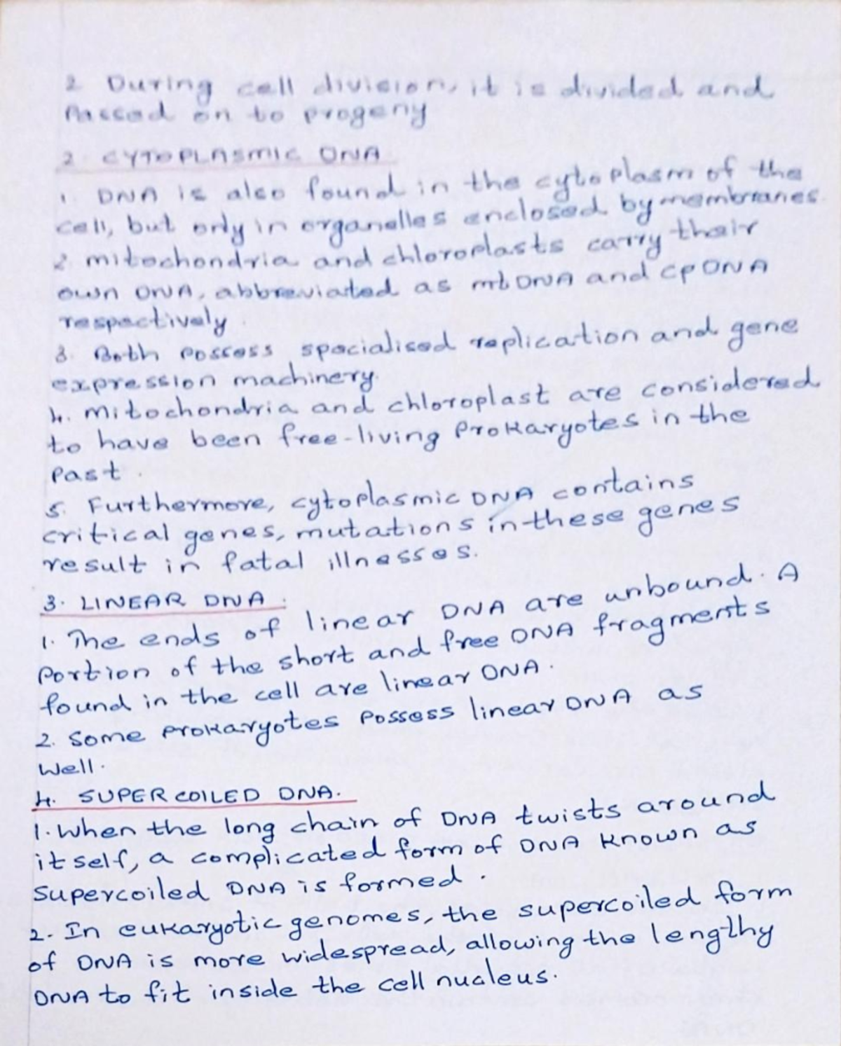 BIOL 101: Types of DNA - Nuclear, Cytoplasmic, Linear, and Supercoiled ...