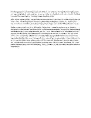 [Solved] give me a sample of a reflective essay using Gibbs model ...