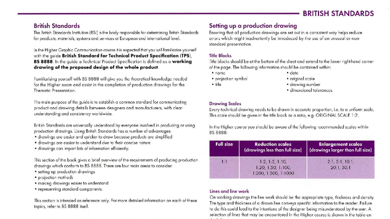 BS 8888 Manual: Understanding British Standards for Production Drawings ...