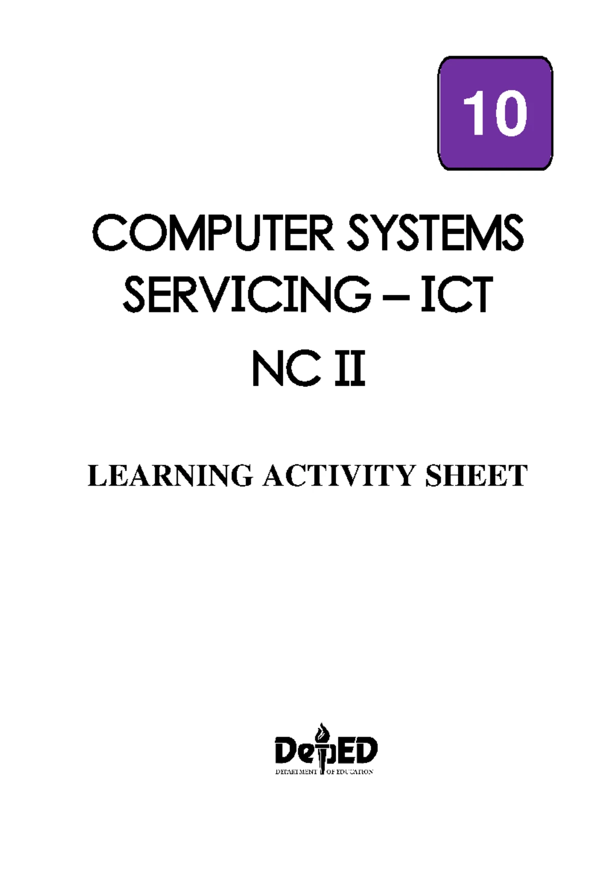 DLL ICT 9 1ST Quarter WEEK 2 - GRADE 1 to 12 DAILY LESSON LOG School BECURAN HIGH SCHOOL Grade ...