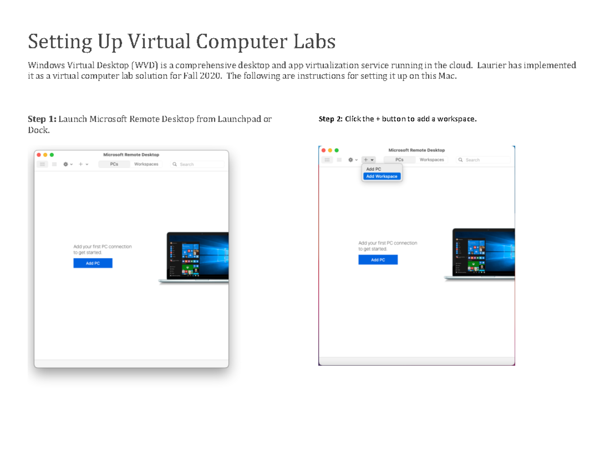 Setting Up Virtual Computer Labs - Setting Up Virtual Computer Labs ...