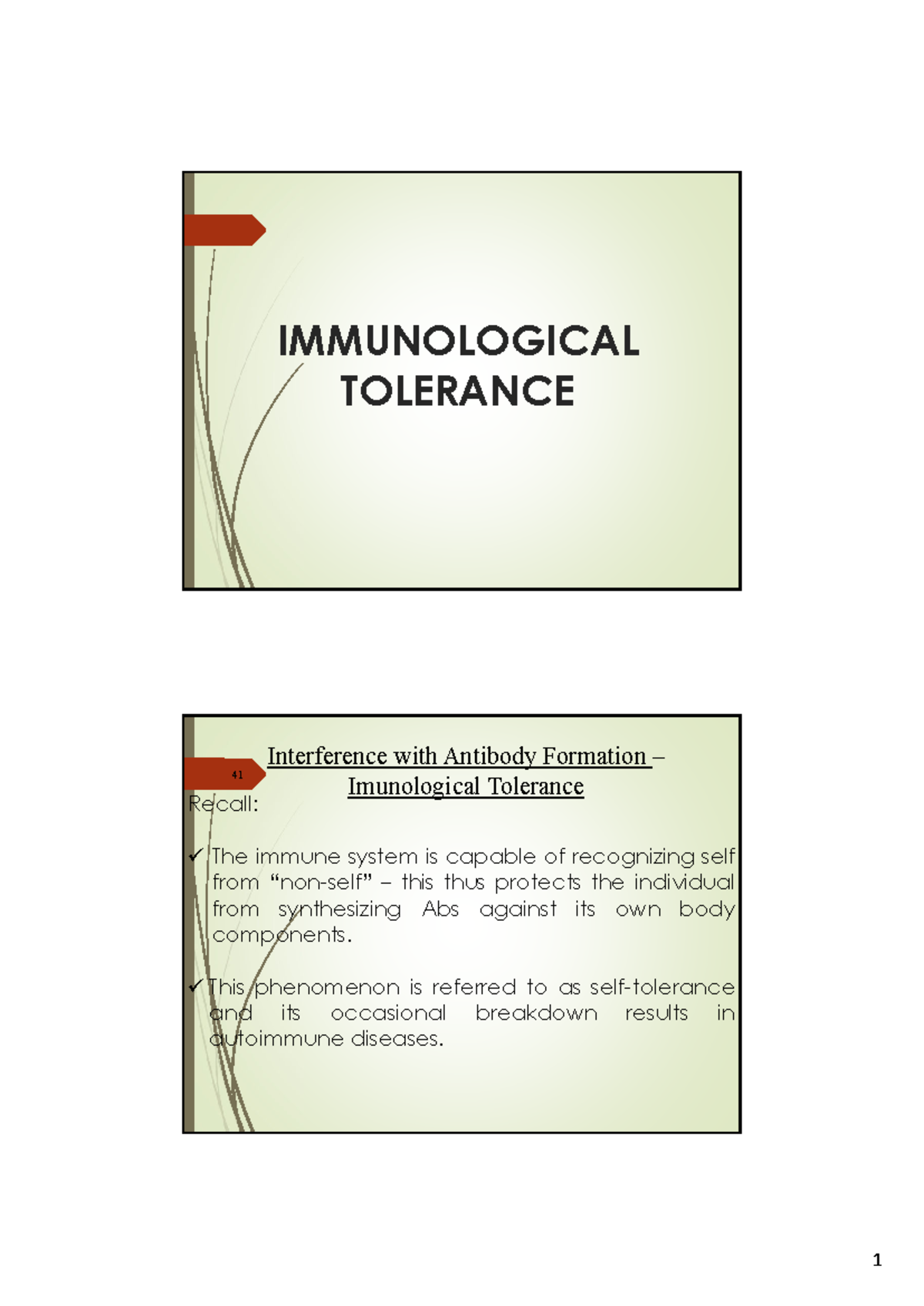 Immunological Tolerance: Mechanisms and Clinical Implications (IMMUNO ...