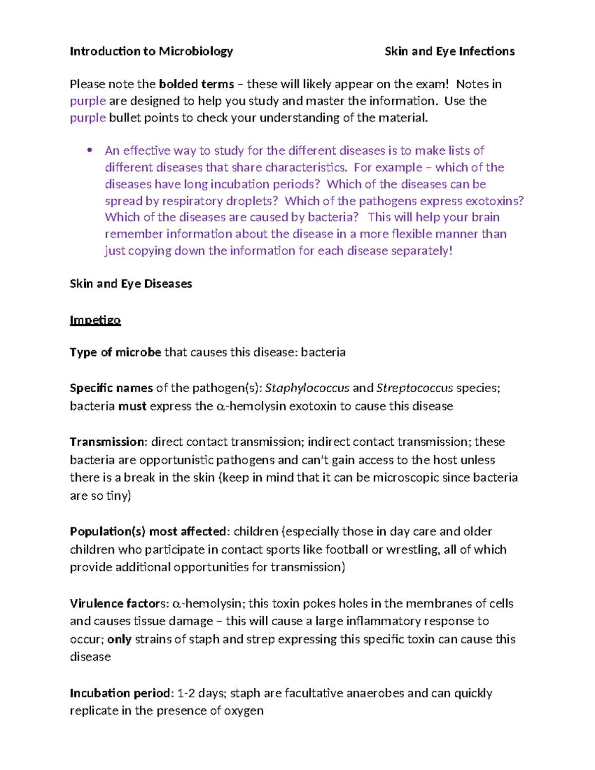 Microbiology 101: Skin and Eye Infections - Types, Symptoms ...