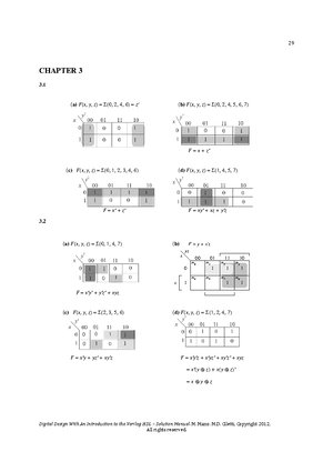 Exercises Solution Chapter 4 - Digital Design With An Introduction to ...
