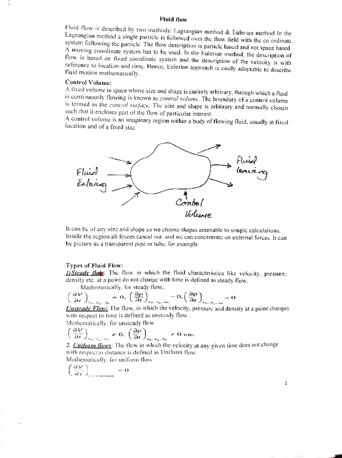 Fluid Flow Study Guide CEE 222 - Engineering Hydromechanics - Studocu