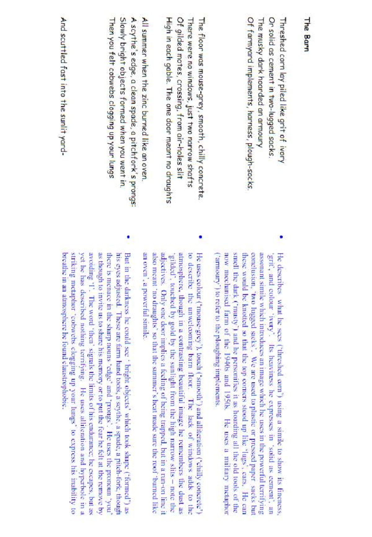 The Barn (ENG101) Analysis: Fear, Memory, and Imagery in Heaney's Poem ...