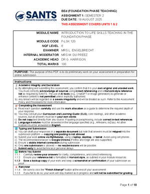 [Solved] Learning and learning support in the Foundation Phase ...