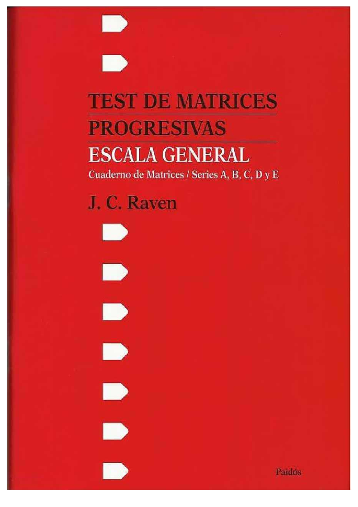 RAVEN 1: Test de Matrices Progresivas - Ficha Técnica y Aplicación ...