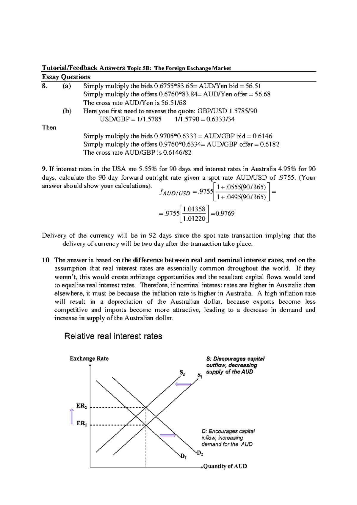 Topic 5B Answers 2012 - Tutorial/Feedback Answers Topic 5B: The Foreign ...