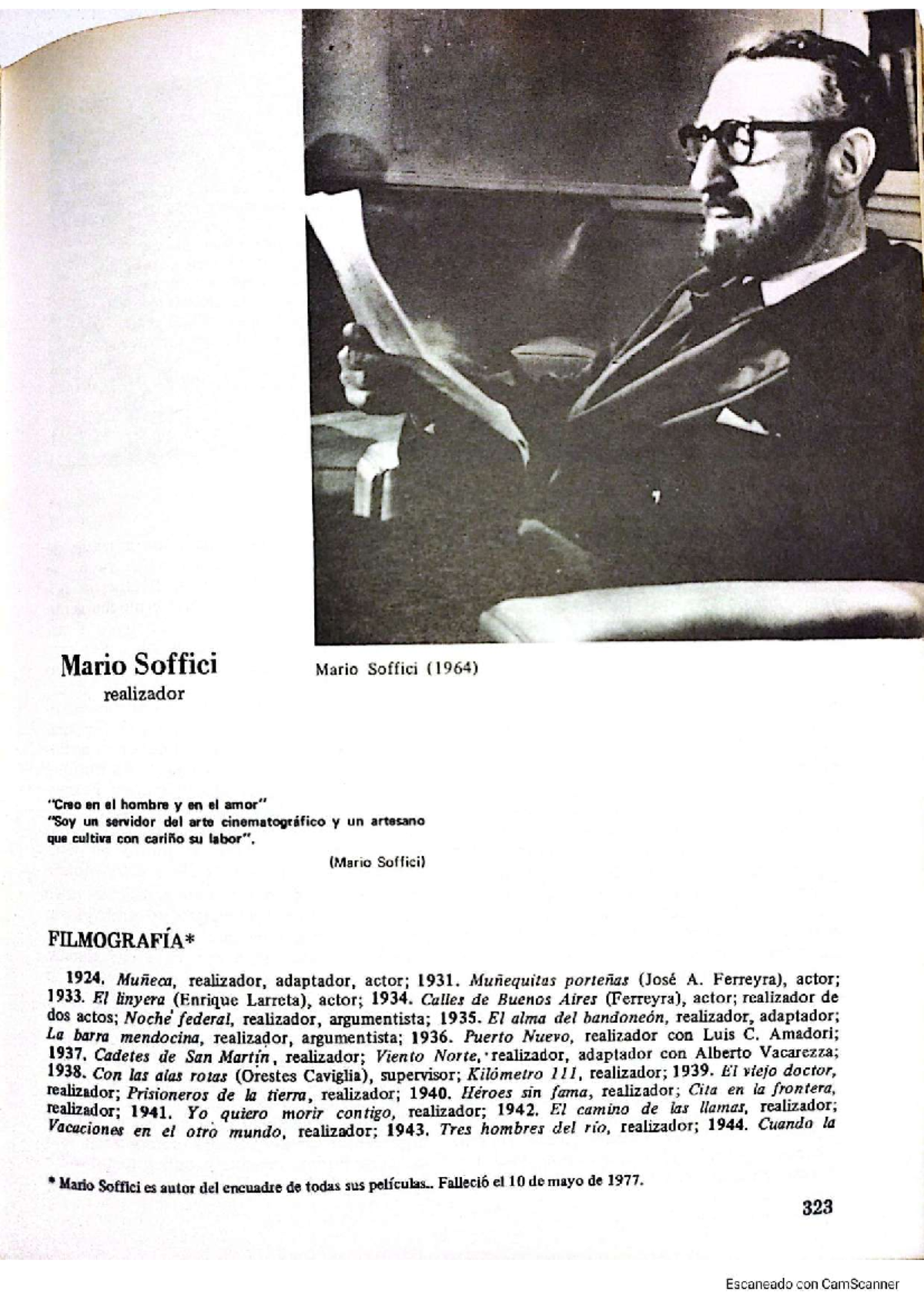 Entrevista a Mario Soffici: Reflexiones sobre su Trayectoria ...