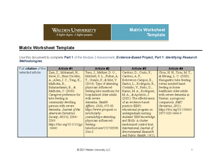 [Solved] Part 1 Work Environment Assessment 12 pages Review the Work ...