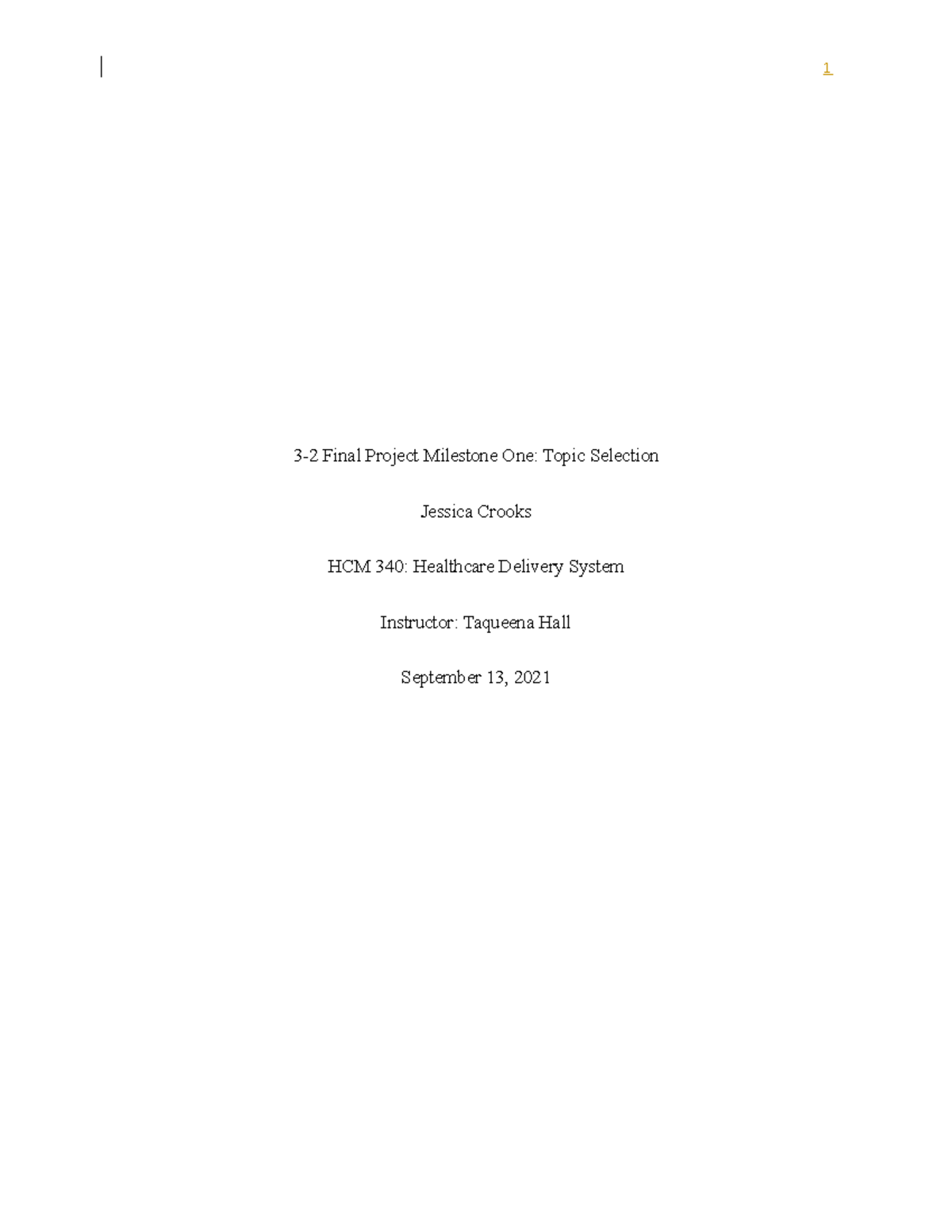 HCM 340 Final Project Milestone 1: Topic Selection on Drug Costs - Studocu