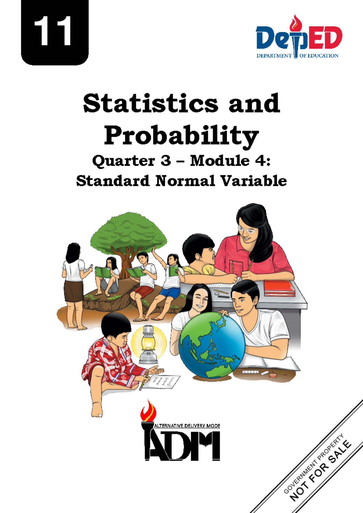 Grade 11 Statistics & Probability: ADM Module on Standard Normal ...