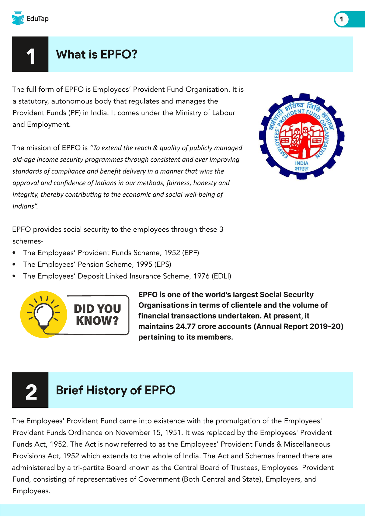 EPFO Overview: Functions, Exam Structure & Syllabus Insights - Studocu
