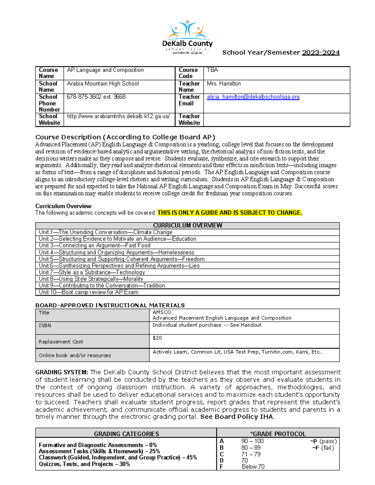 AP English Language & Composition Exam Study Guide 1-12 - Studocu