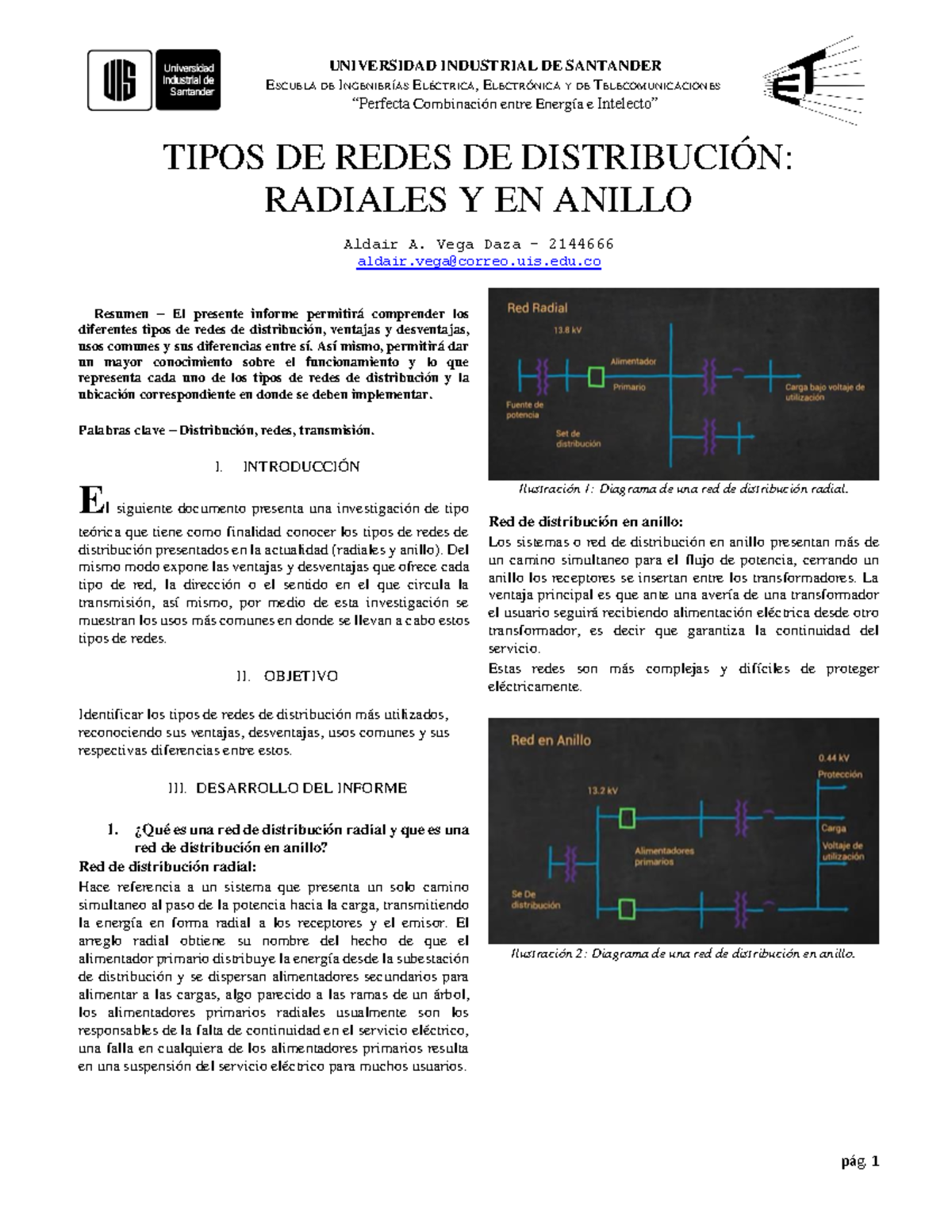 Redes de Distribución: Comparativa entre Sistemas Radiales y en Anillo ...