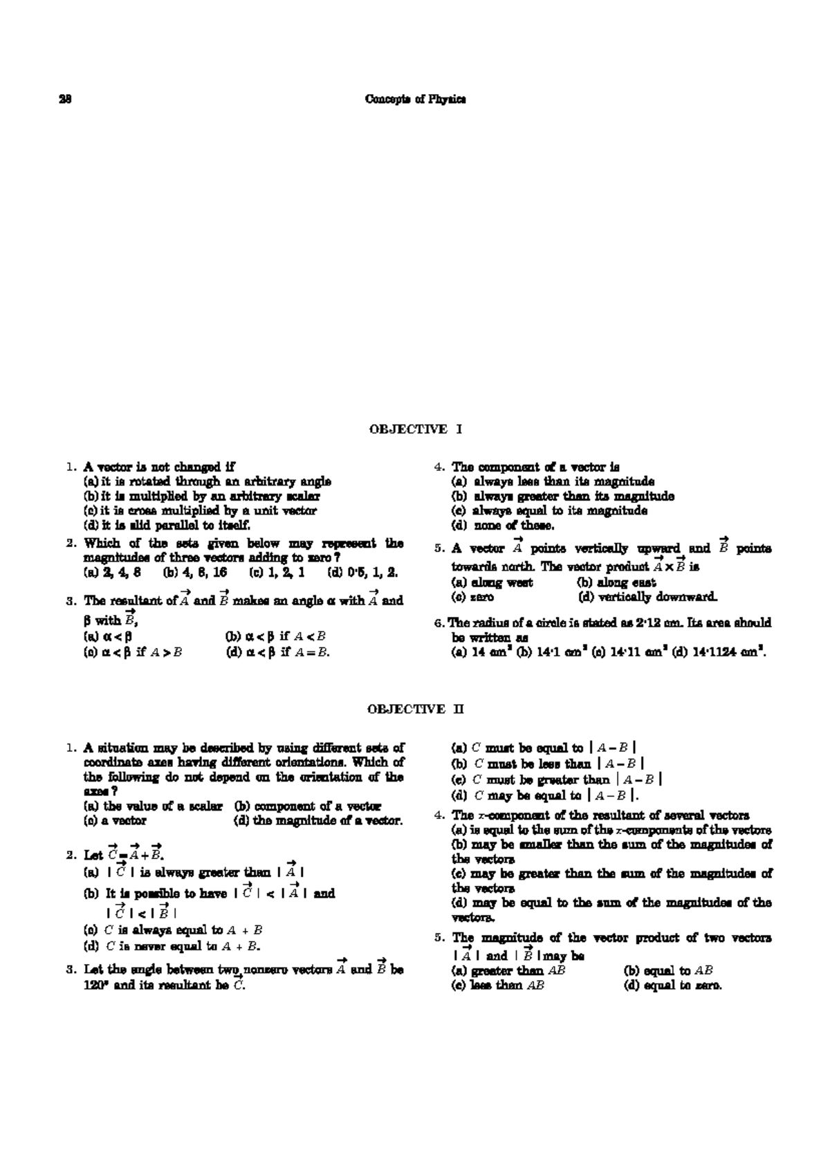 New-HCV vector - neet jee - Physics class 11 JEE & NEET practice ...