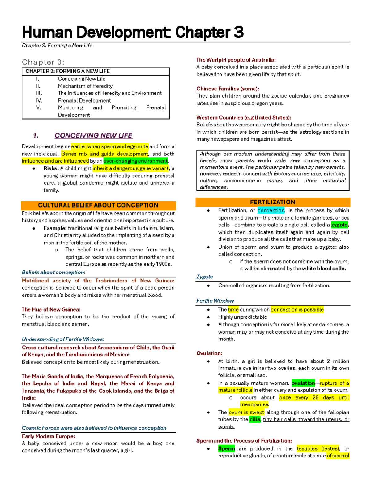 Chapter 3 - Developmental Psychology: Forming a New Life Notes - Studocu