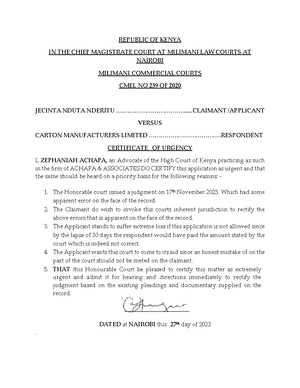 Form-LRA-39 - Form LRA-39 (r. 56(1)) REPUBLIC OF KENYA THE LAND ...