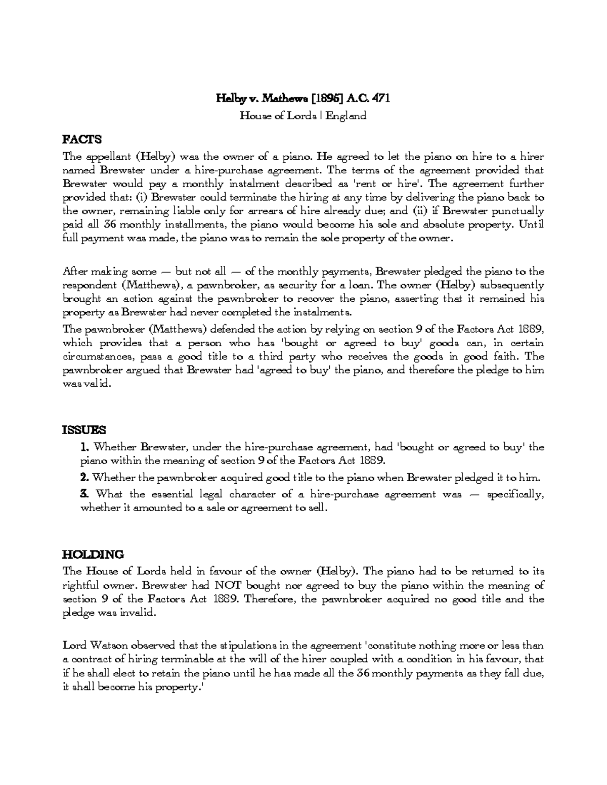 CML 101: Lecture Notes on Key Case Law Principles - Studocu
