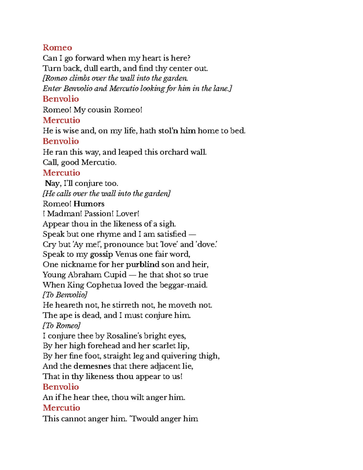 Romeo and Juliet - Act 2 Analysis and Key Quotes (ENG101) - Romeo Can I ...