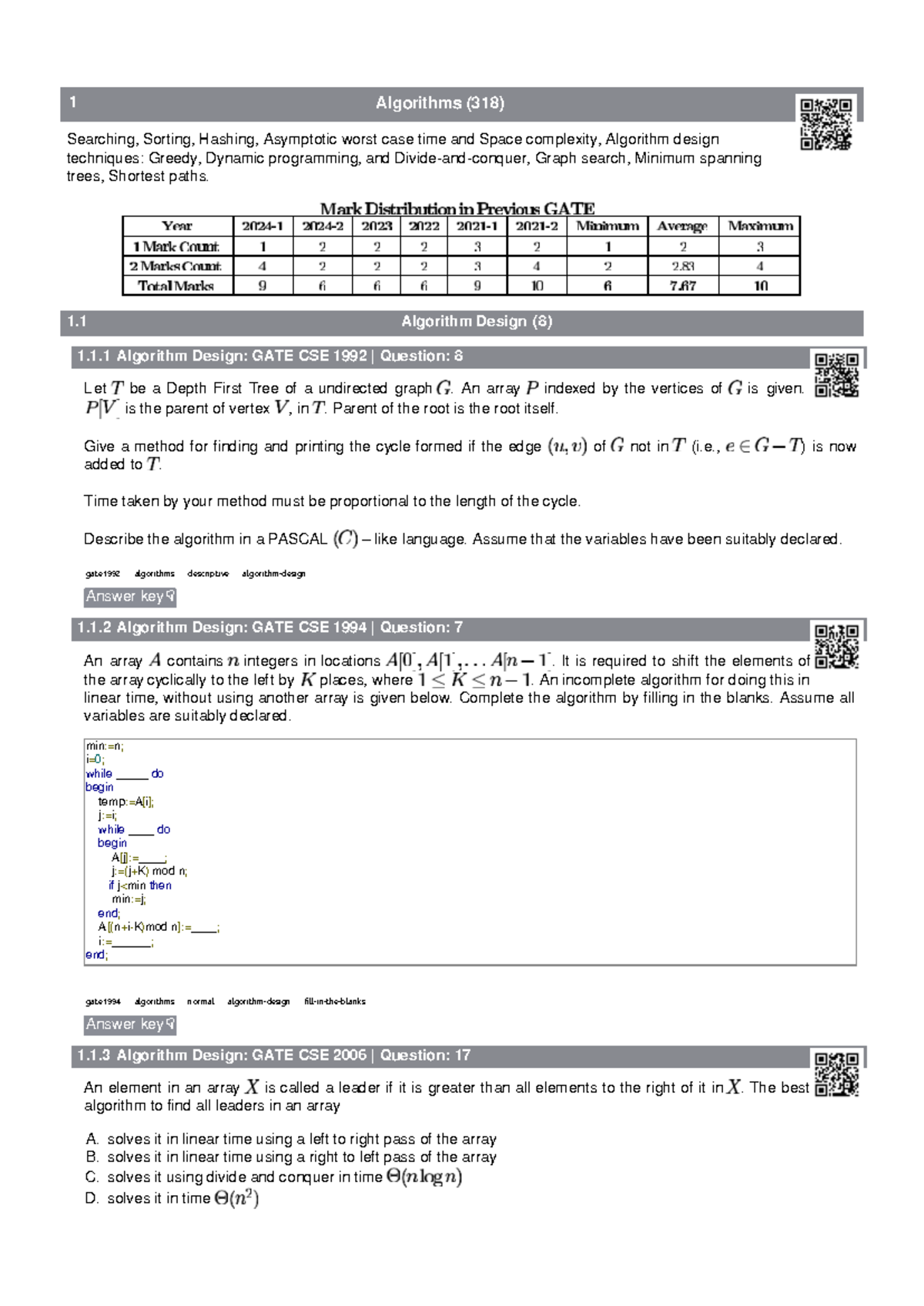 Algorithm Design Techniques and Asymptotic Analysis (318) - Studocu