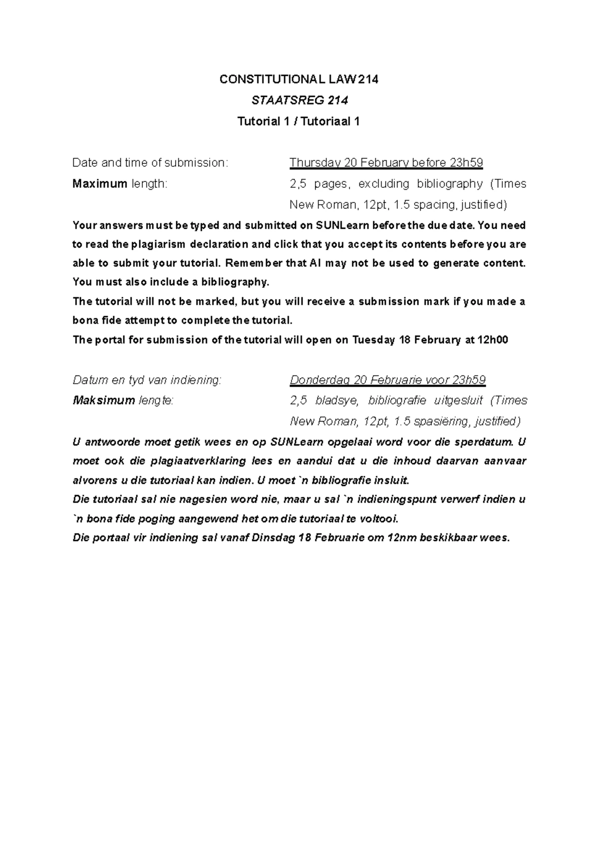LAW 101: Introduction to Law of Persons - Study Unit 1 Overview - Studocu