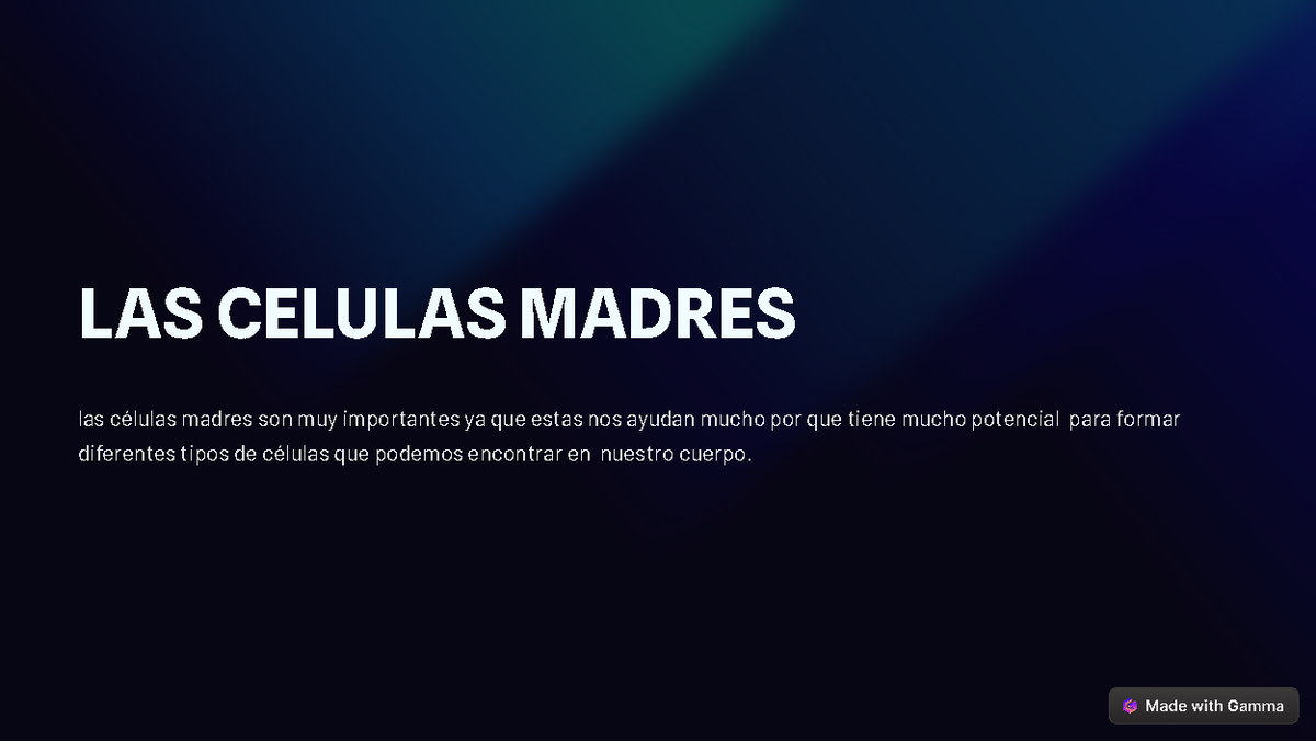 LAS- Celulas- Madres - LAS CELULAS MADRES las células madres son muy ...
