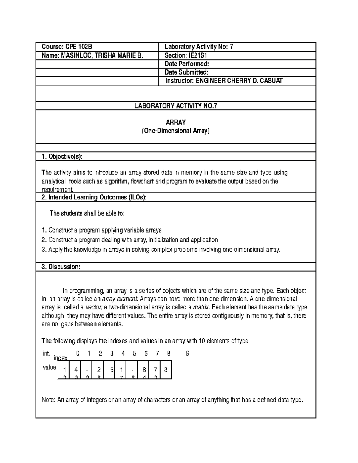 Laboratory- Activity-7- Masinloc-1-.docx 2 - Course: CPE 102B ...