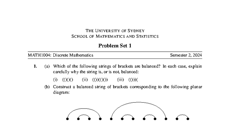 MATH1004: Discrete Mathematics Problem Set 1 - Week 02 Extra Tutoring ...