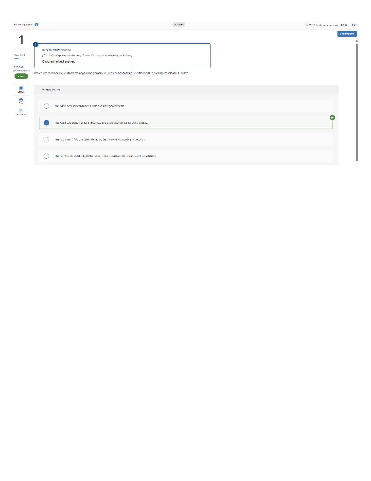 325 1 1-3 - ACC 325 Assignment 1-3 question 1 - Assignment Submitted Total points awarded Help ...