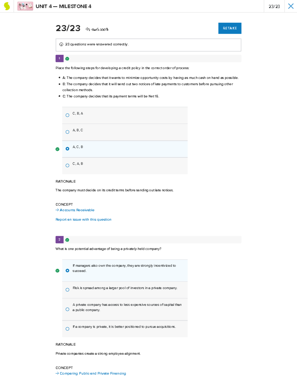 Principle of Finance - UNIT 4 Milestone 4 Study Guide - Studocu