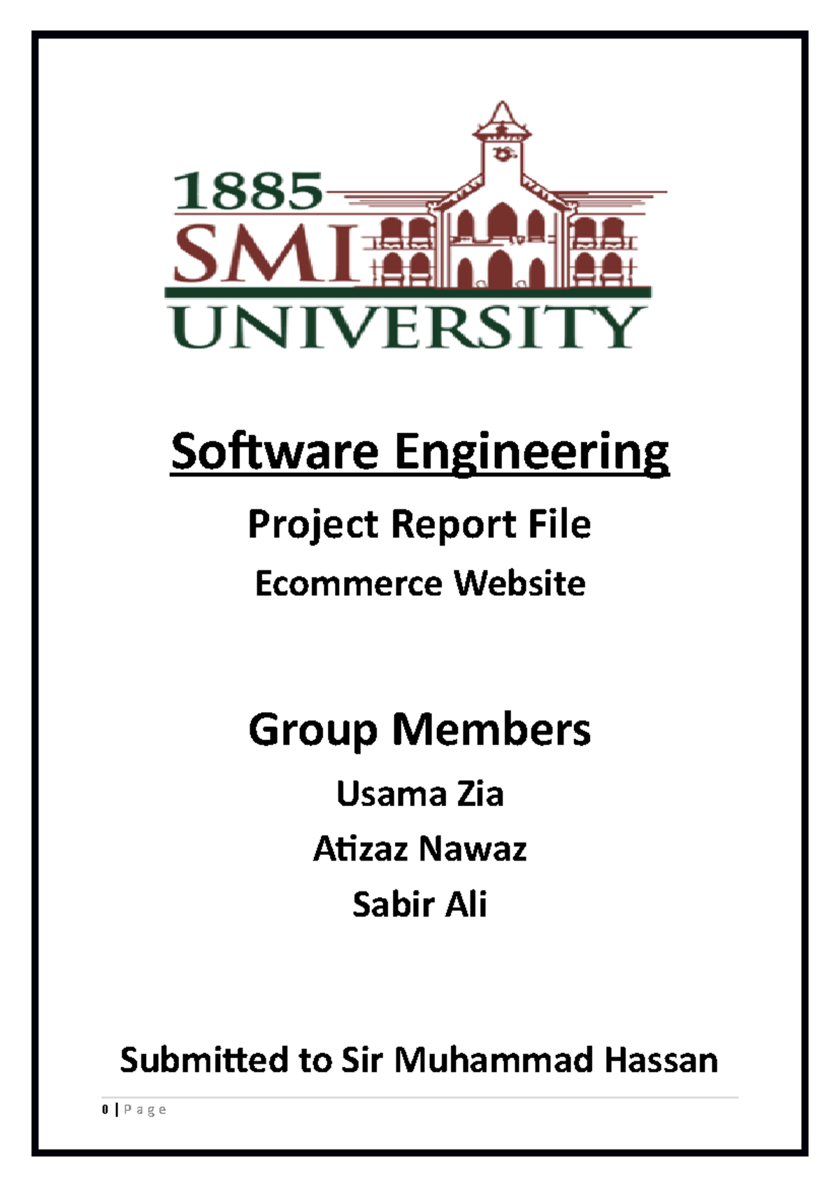 Software Engineering Project Report: E-Commerce Website Overview - Studocu