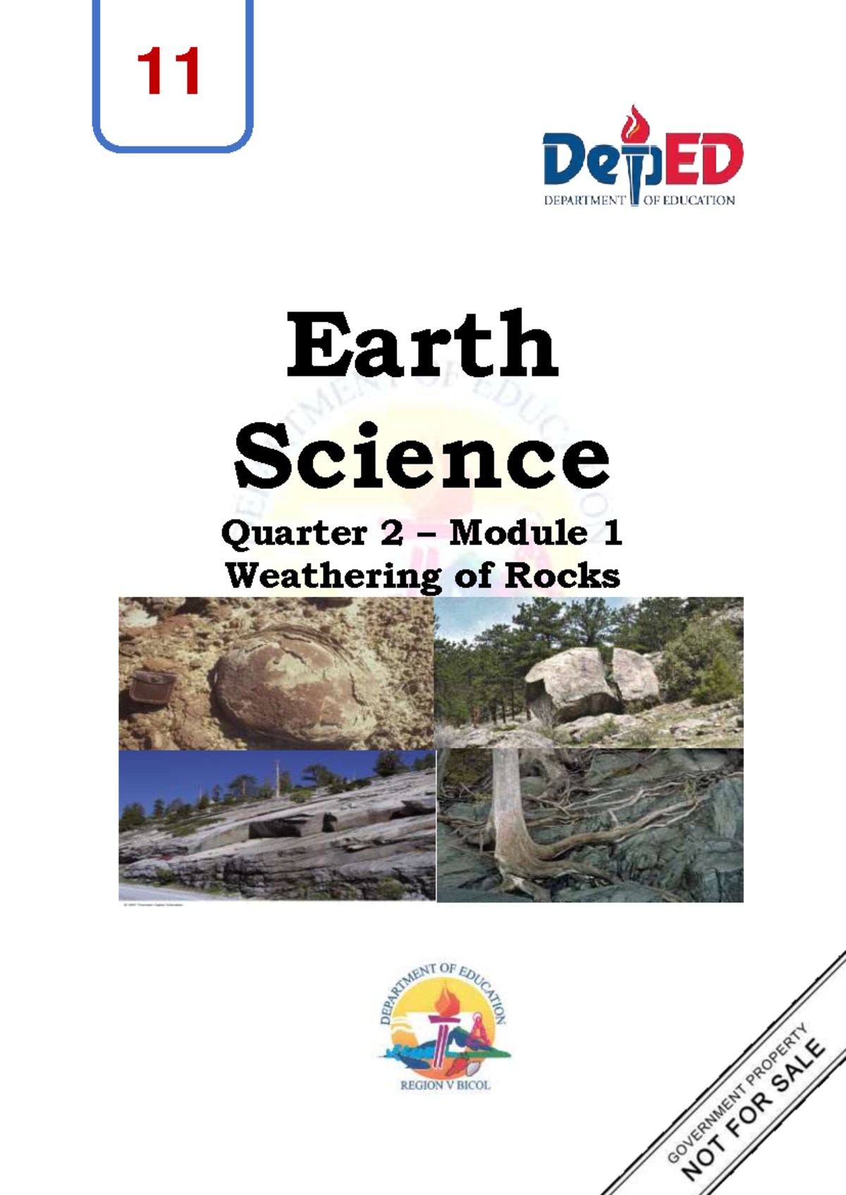 SLM1Q2W1: Understanding the Weathering of Rocks in Earth Science - Studocu