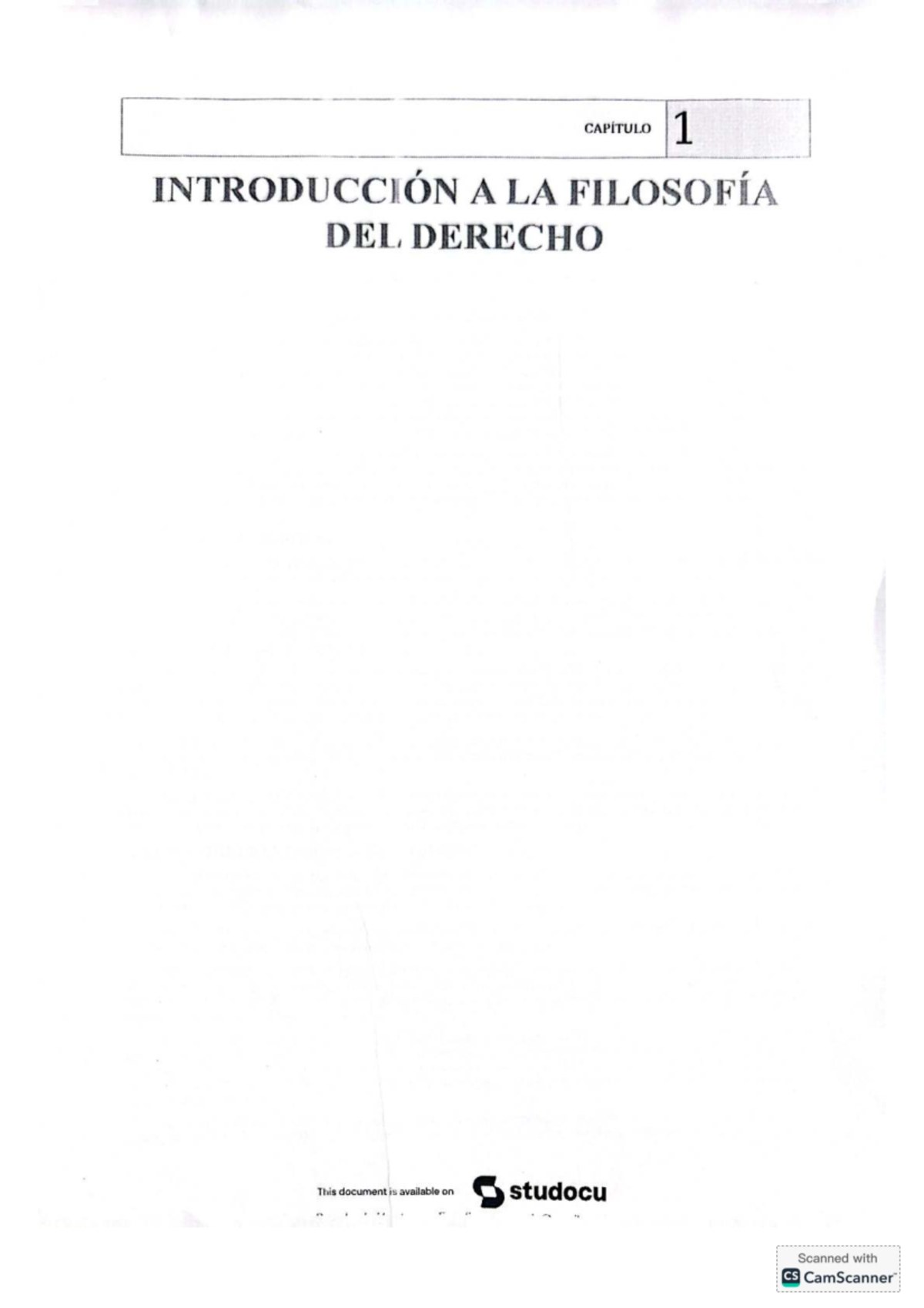CAPÍTULO 1: INTRODUCCIÓN A LA FILOSOFÍA DEL DERECHO - Studocu